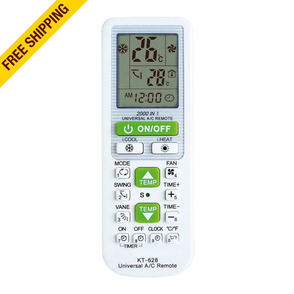EVERWELL - KT-628 - UNIVERSAL REMOTE CONTROL FOR MINI SPLITS – ColdNet